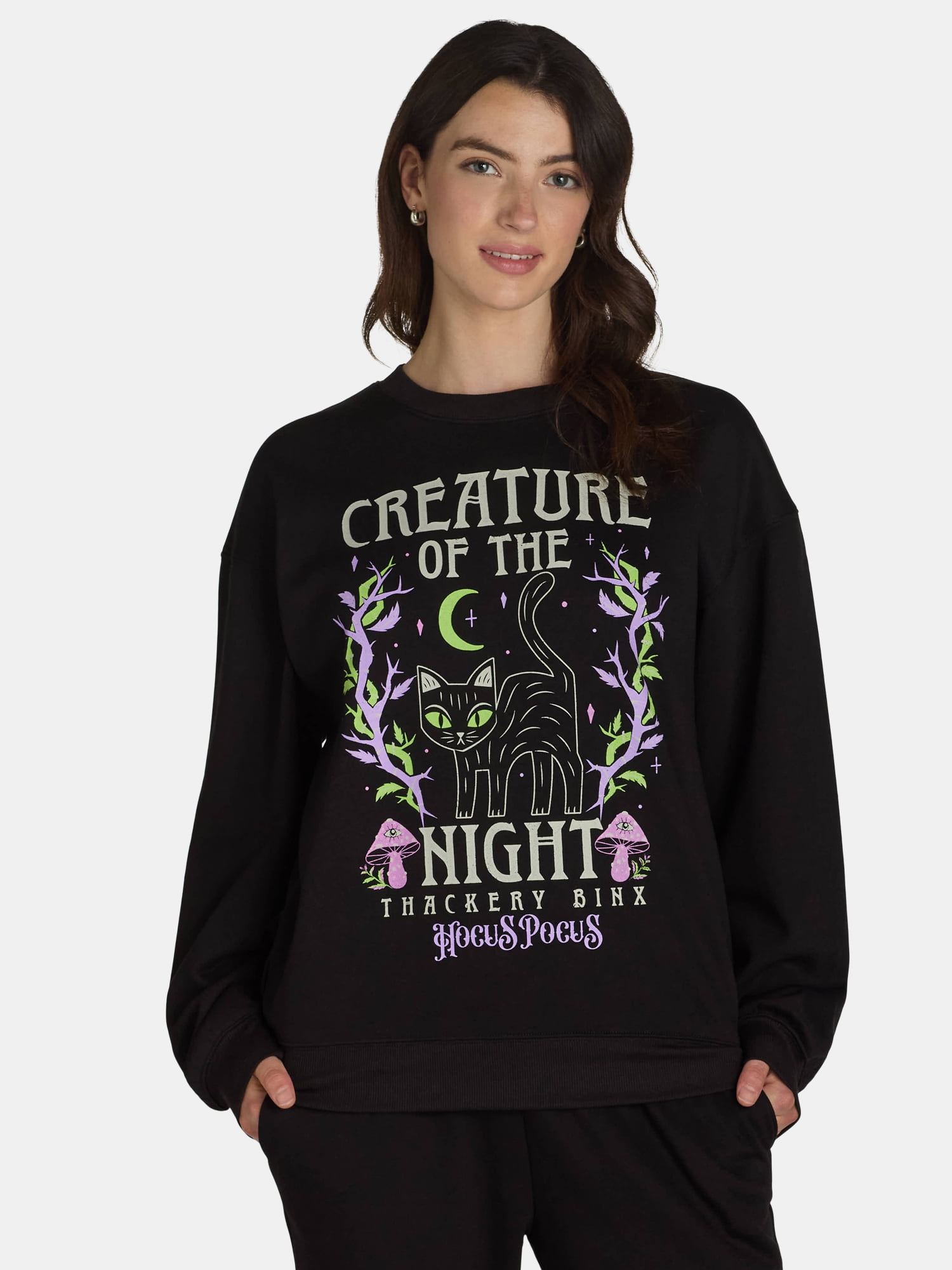 Hocus Pocus Graphic Sweatshirt with Long Sleeves, Women's - Walmart.com