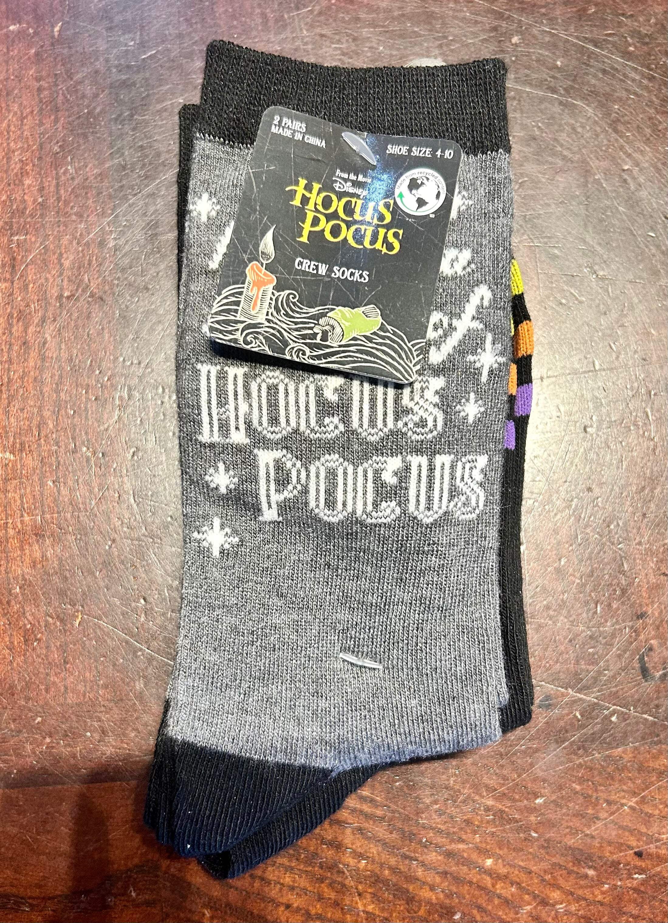 Hocus Pocus Women's Halloween Crew Socks, 2-Pack - Walmart.com