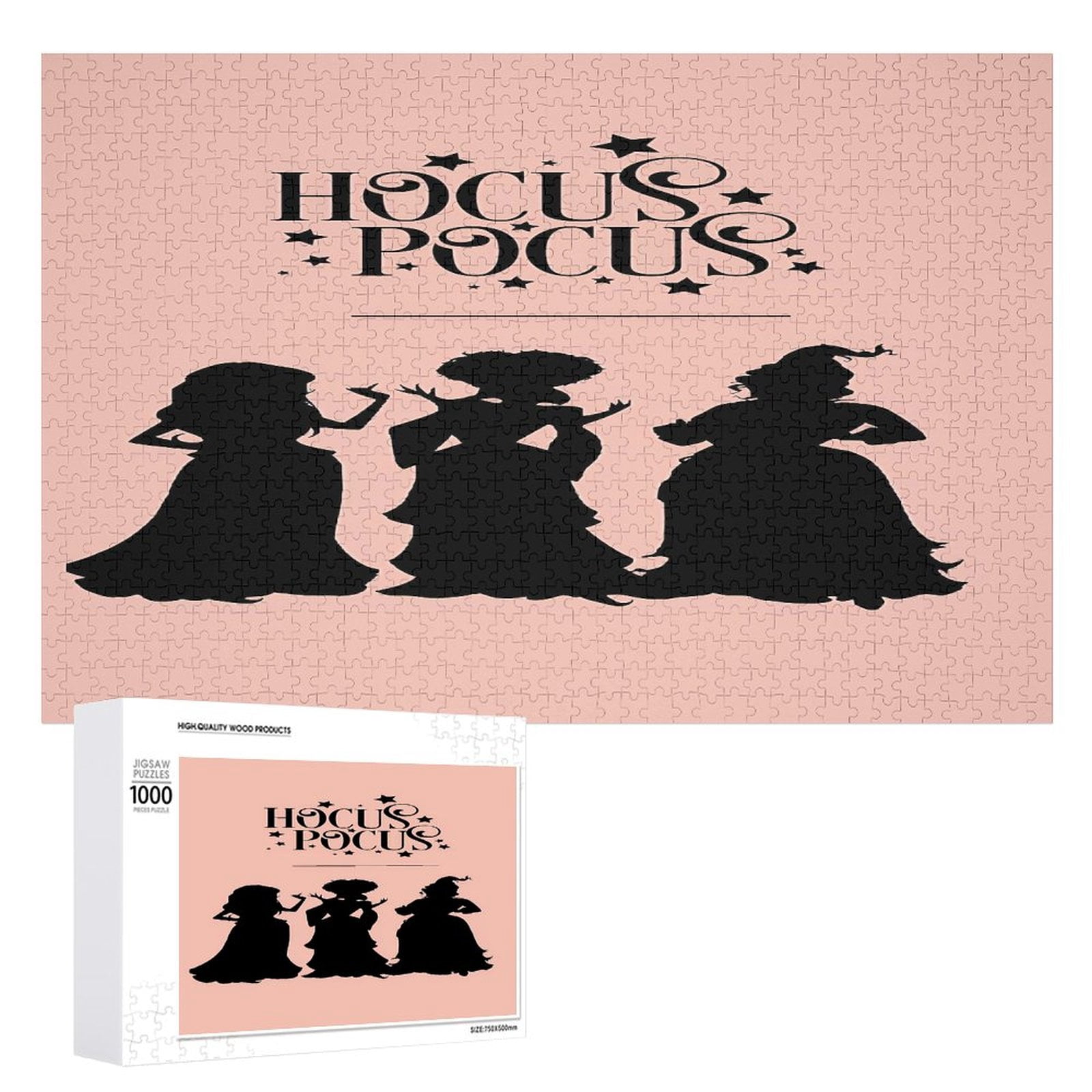 Hocus Pocus Wooden Picture Puzzle-Eco-Friendly Wood, Educational Toy That Enhances Hand-Eye ...