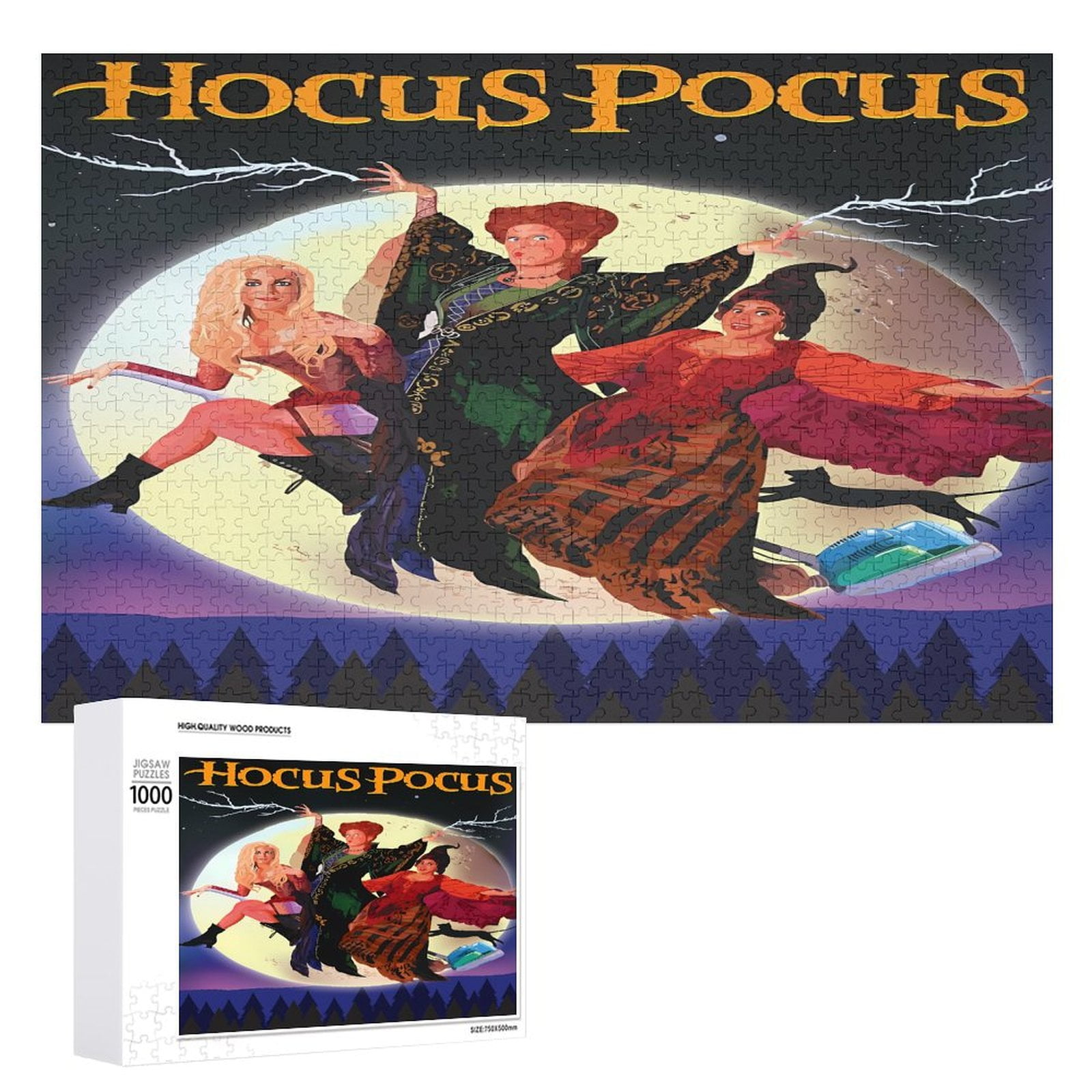 Hocus Pocus Wooden Picture Puzzle-Eco-Friendly Wood, Educational Toy ...