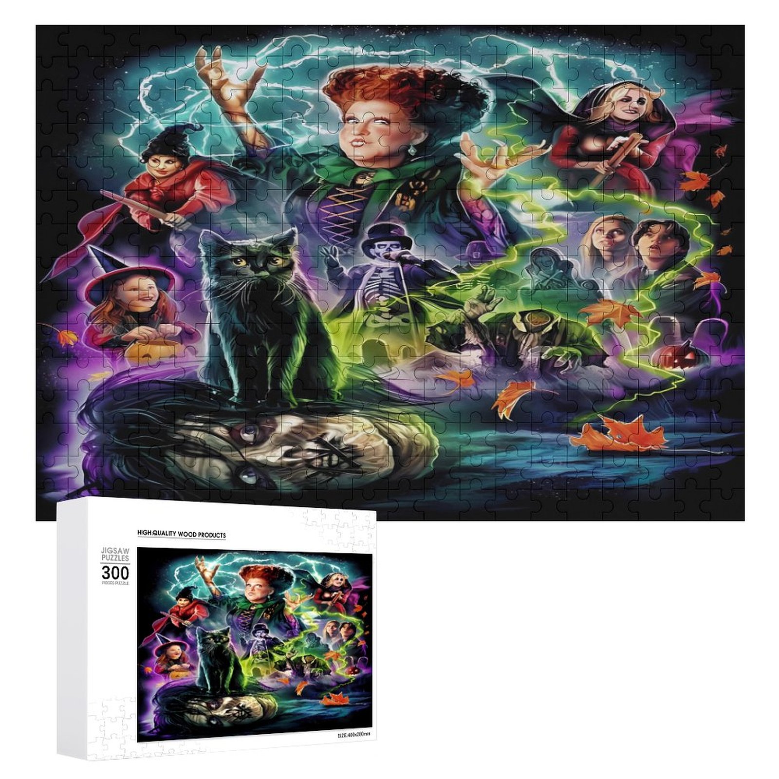 Hocus Pocus Wooden Picture Puzzle-Eco-Friendly Wood, Educational Toy ...