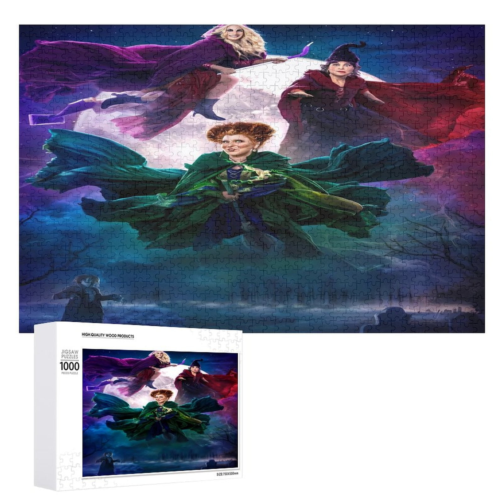 Hocus Pocus Wooden Picture Puzzle-Eco-Friendly Wood, Educational Toy ...