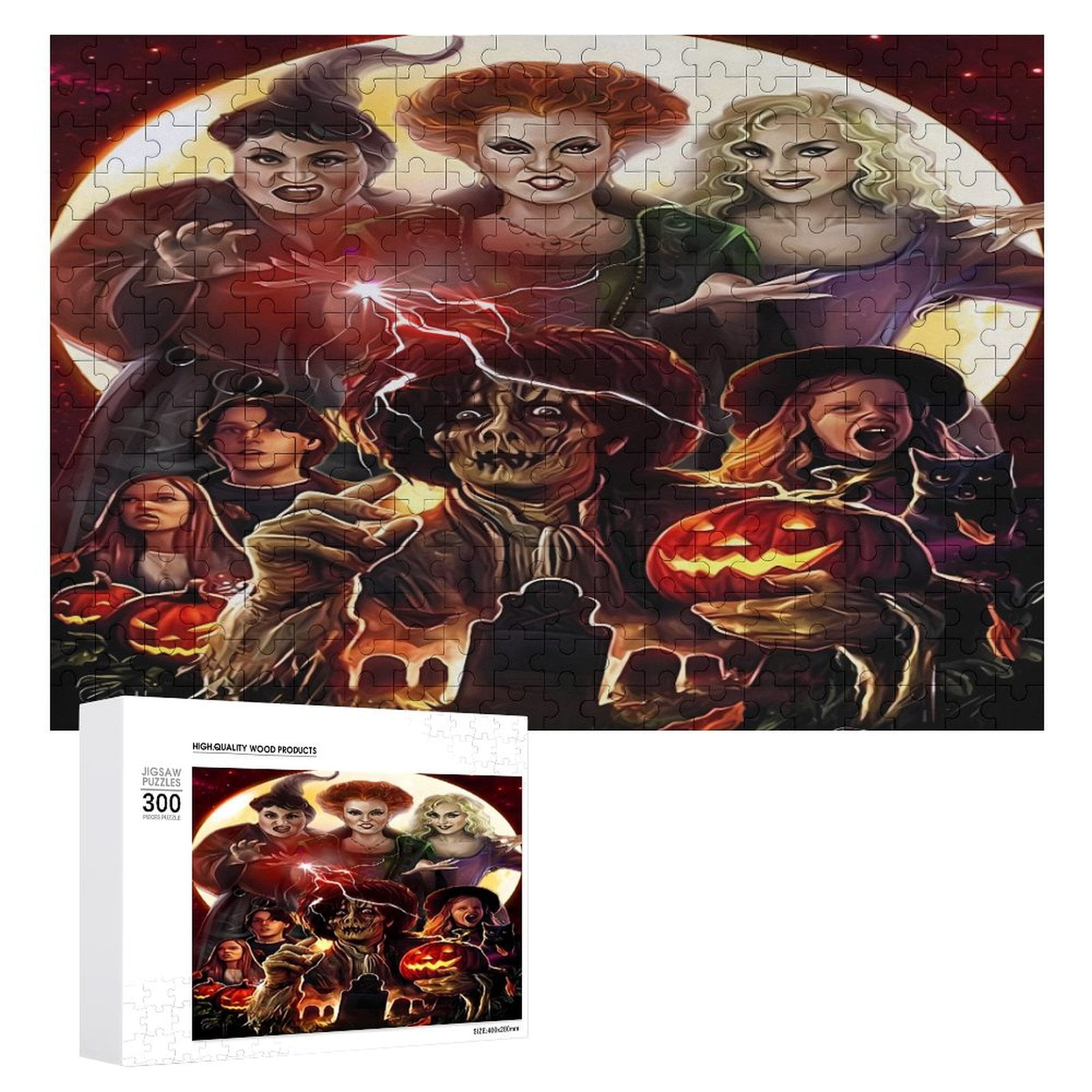 Hocus Pocus Wooden Picture Puzzle-Eco-Friendly Wood, Educational Toy ...