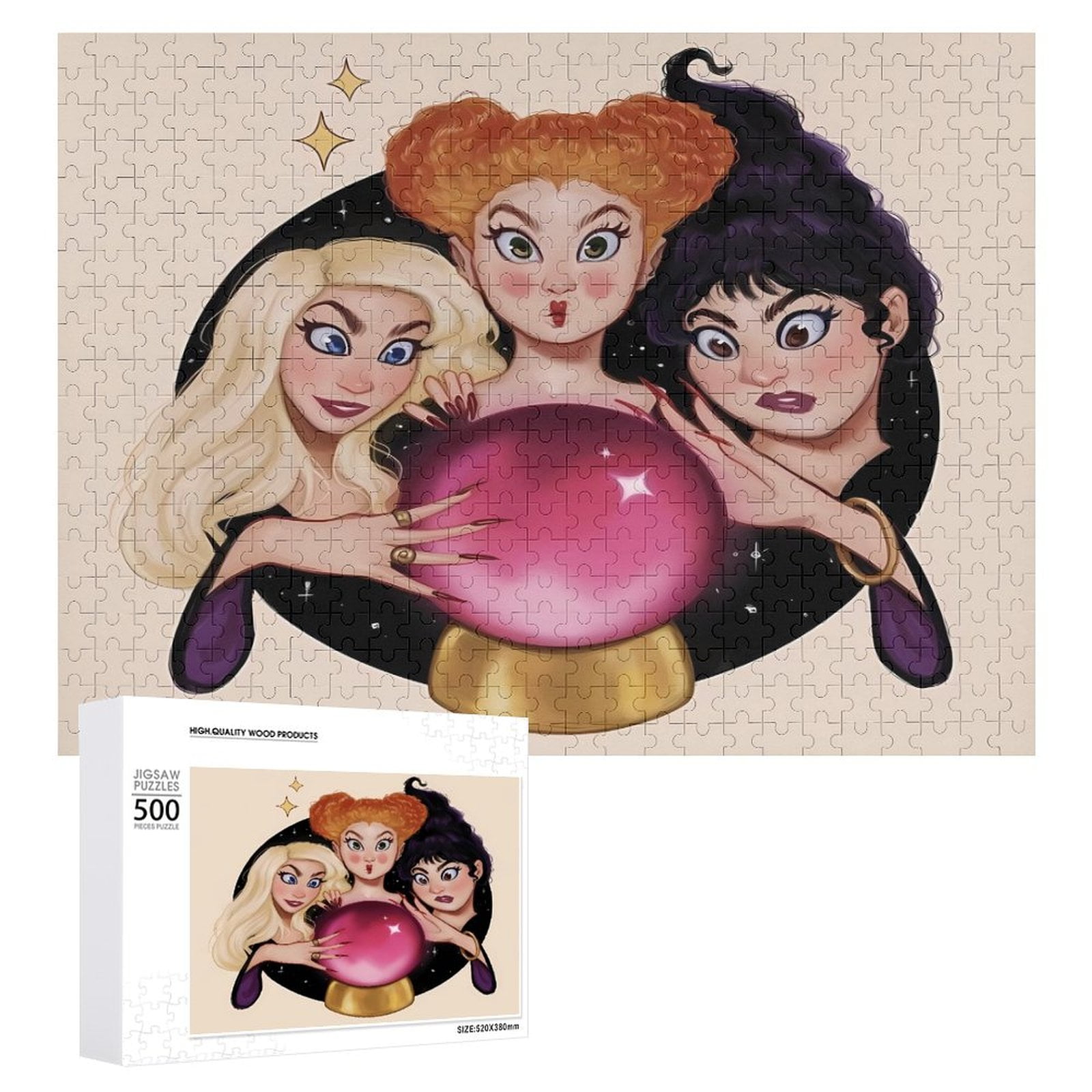 Hocus Pocus Wooden Picture Puzzle-Eco-Friendly Wood, Educational Toy ...