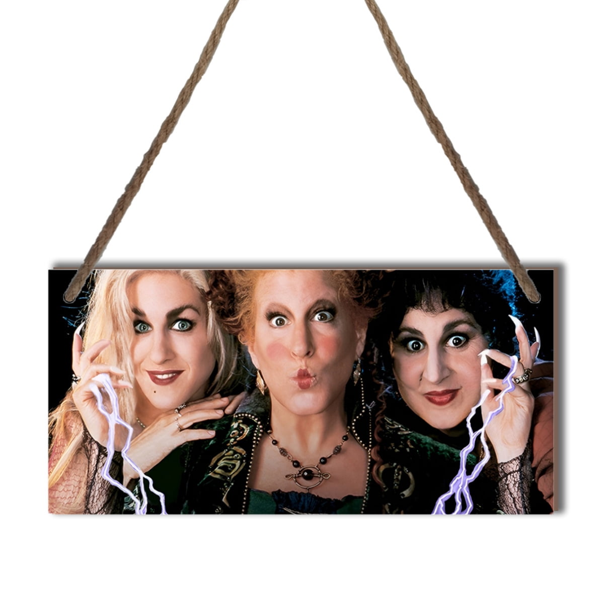 Hocus Pocus Wooden Sign Square Wooden Door Panel Decoration 10.8x3.9 ...