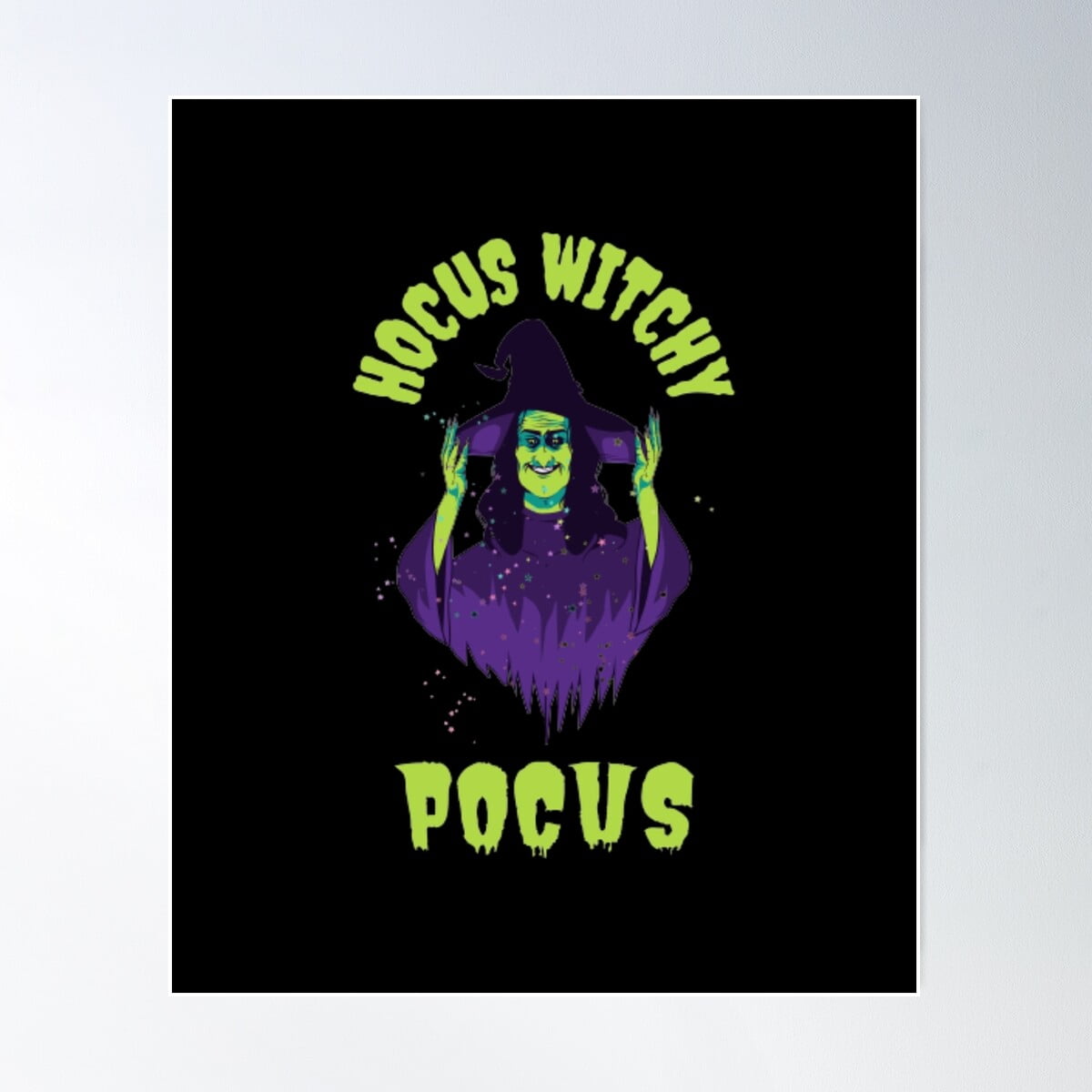 Hocus Witchy Pocus Poster Wall Art, Modern Wall Decor For Living Room ...
