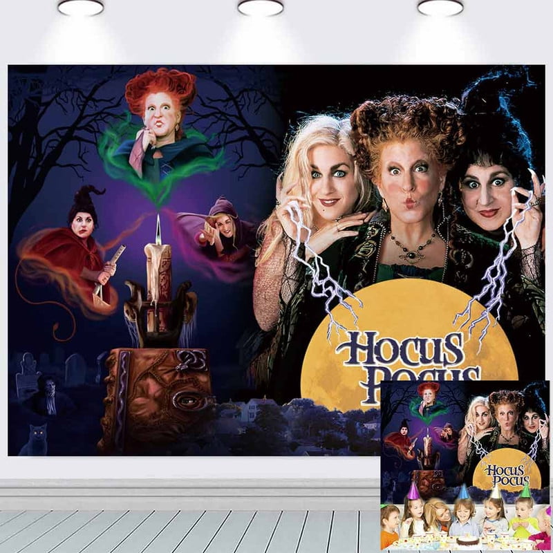 Hocus pocus Backdrop Banner Party Supplies Poster Movie Theme ...