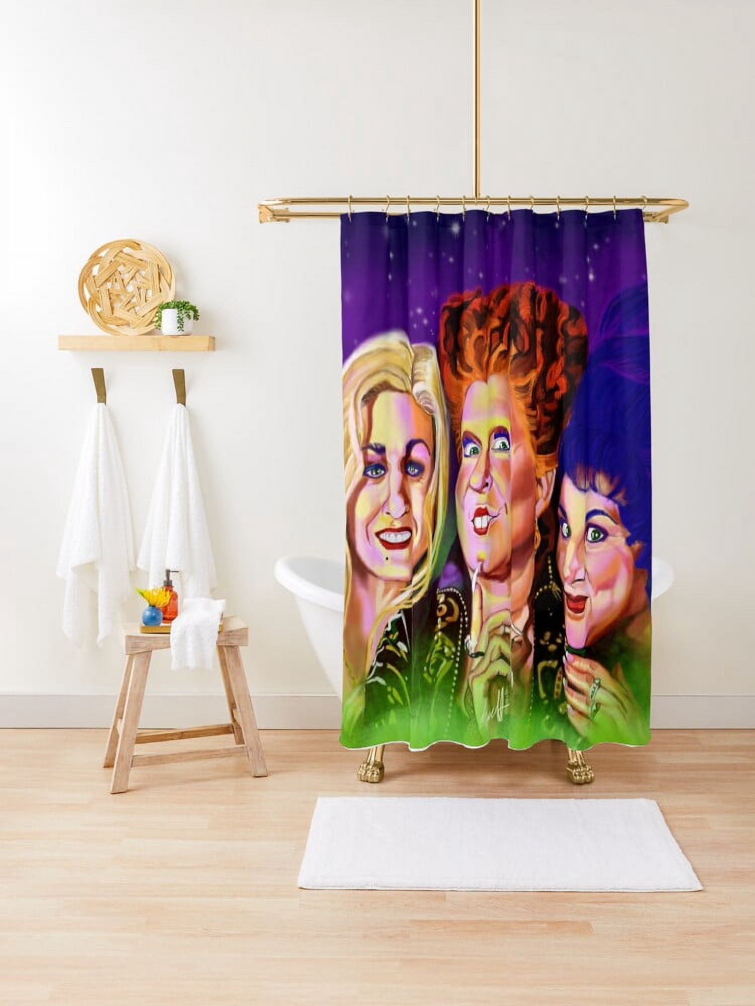 Hocus pocus Shower Curtain Bathroom Shower Curtain with Hooks for Home ...