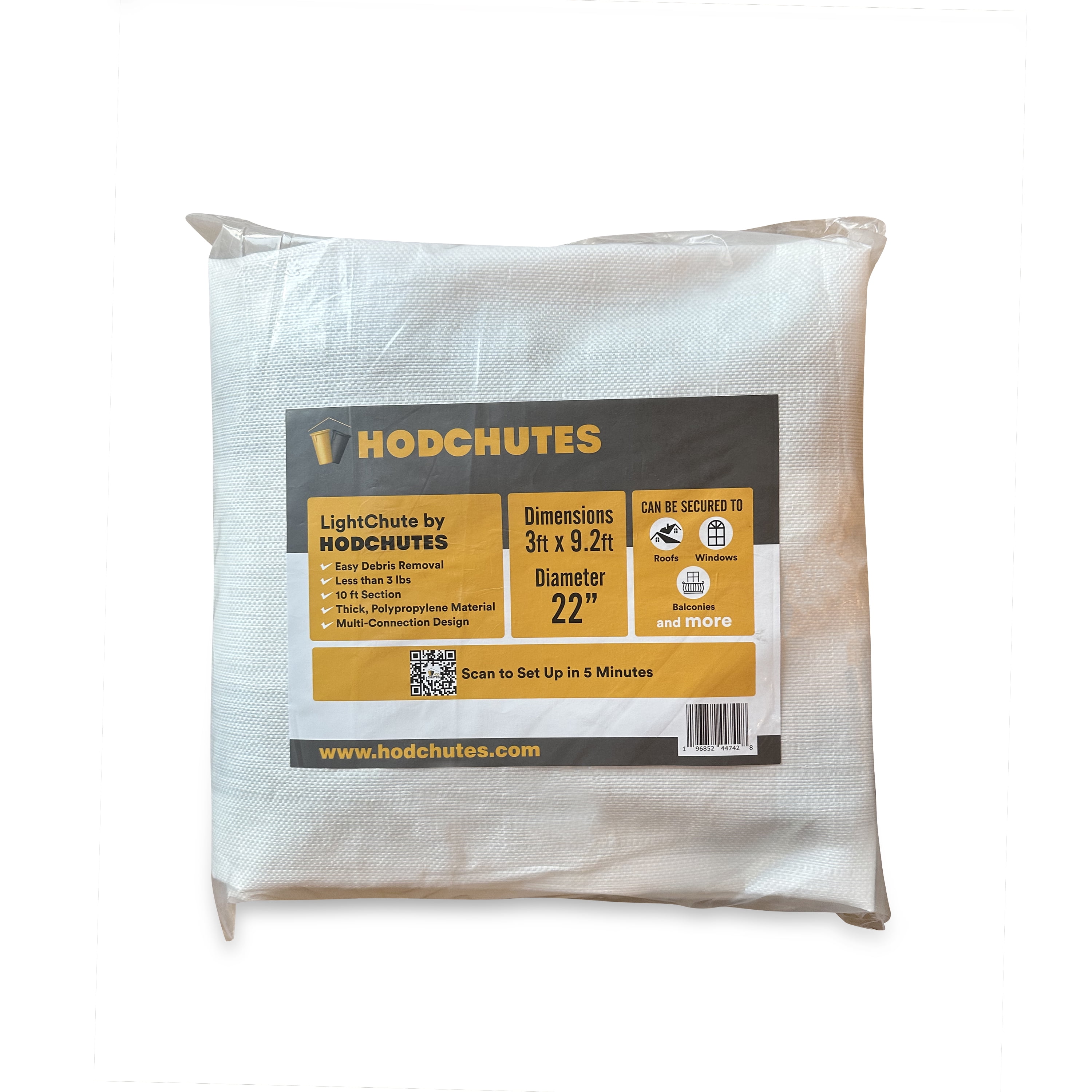 HodChutes LightChute Construction Trash and Debris Chute, Roofing ...
