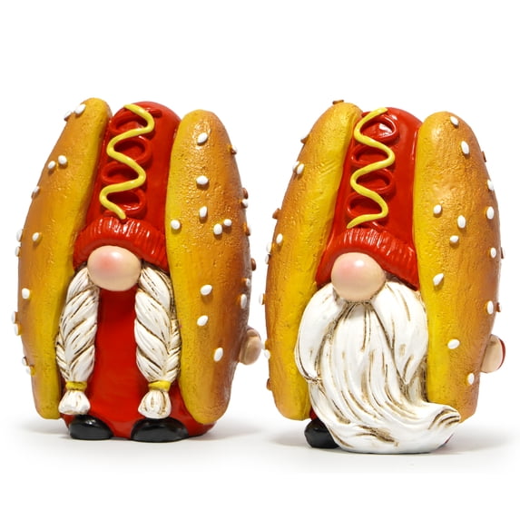 Hodao Hot Dog Gnome Figurines - Funny Foodie Kitchen Decor, Summer BBQ ...
