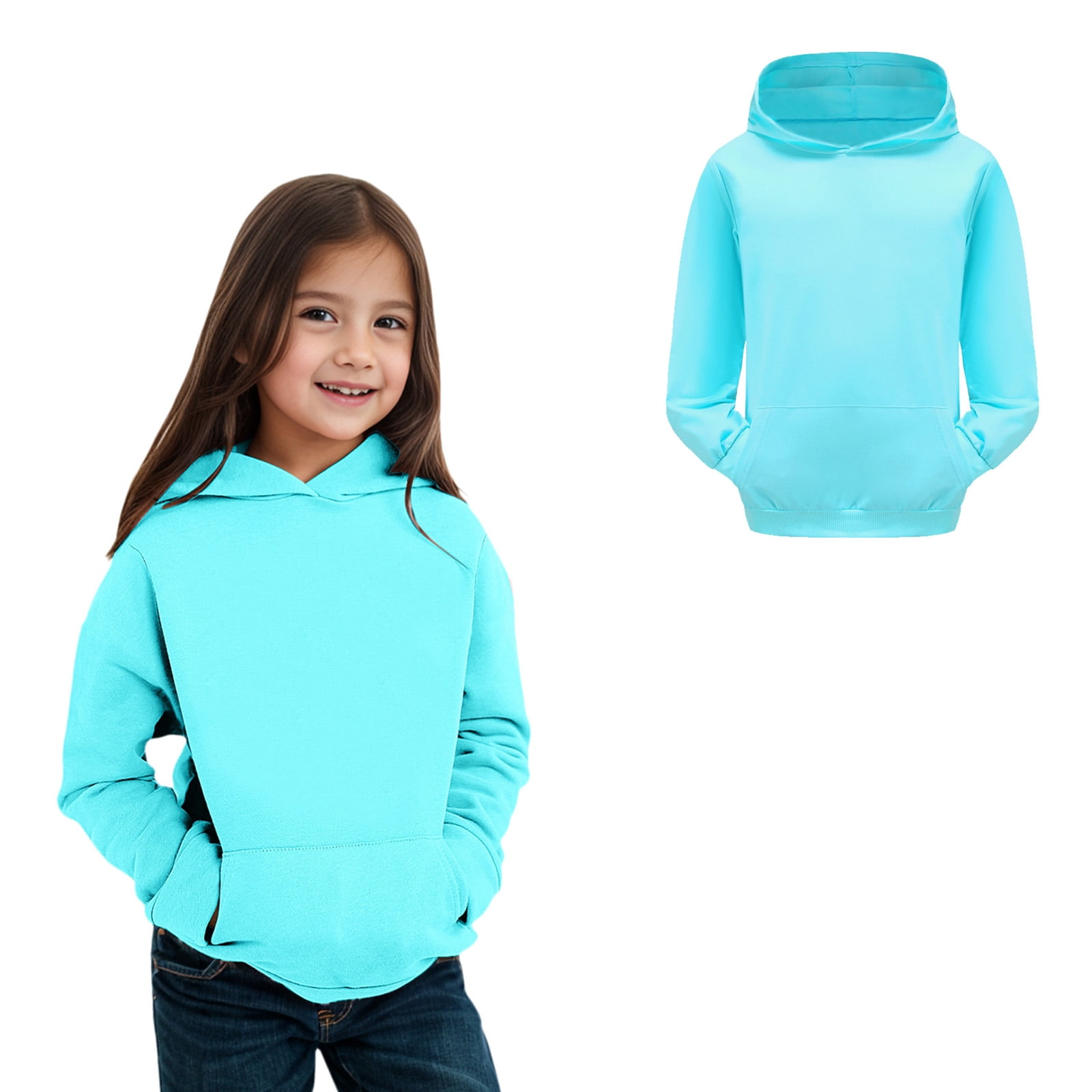 Hoddies Blue Hoodie Lightweight Long Sleeve Hoodies Fall Winter Clothes ...
