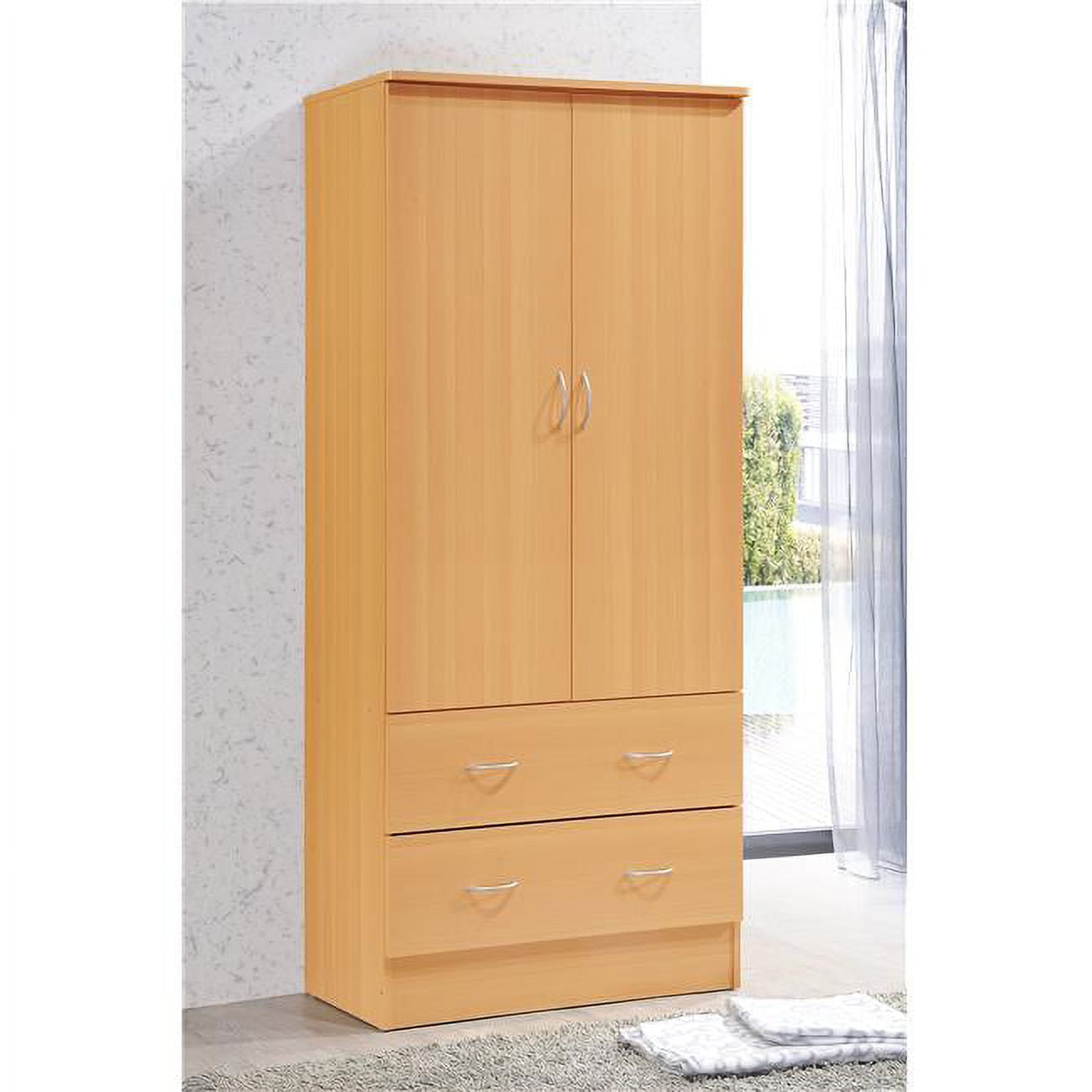 Hodedah 2 Door Wardrobe - Walmart.com