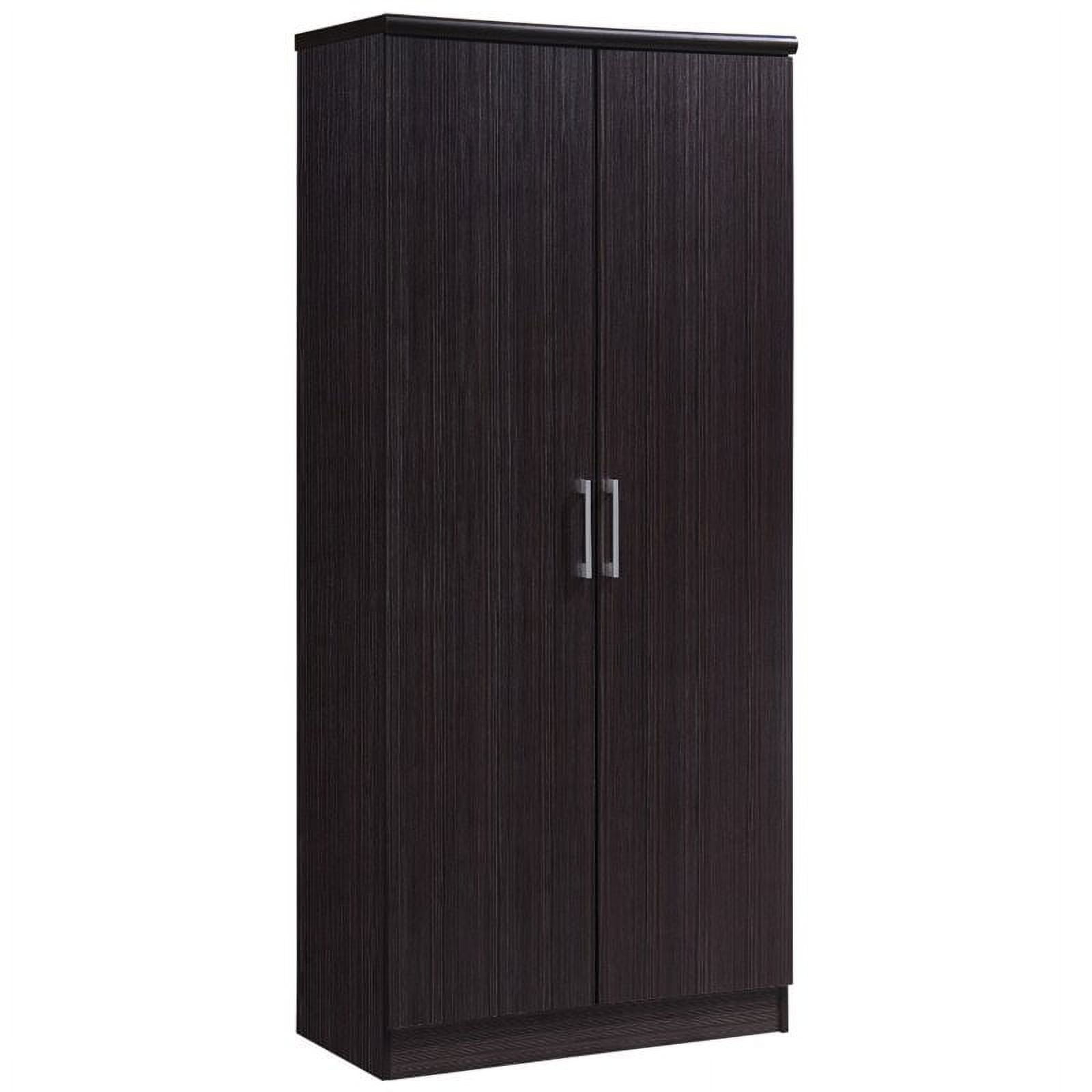 Armoire Wardrobe Closet HODEDAH 2-Door Wood Wardrobe - Bedroom Closet ...