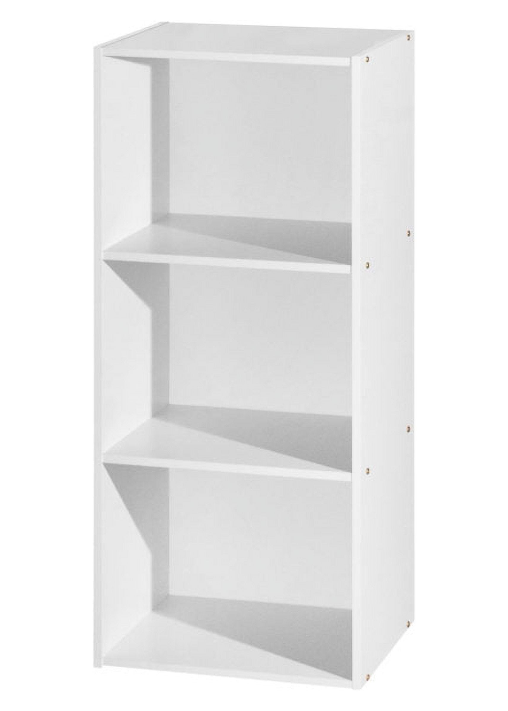 Hodedah 3-Shelf Bookcase, White - Walmart.com