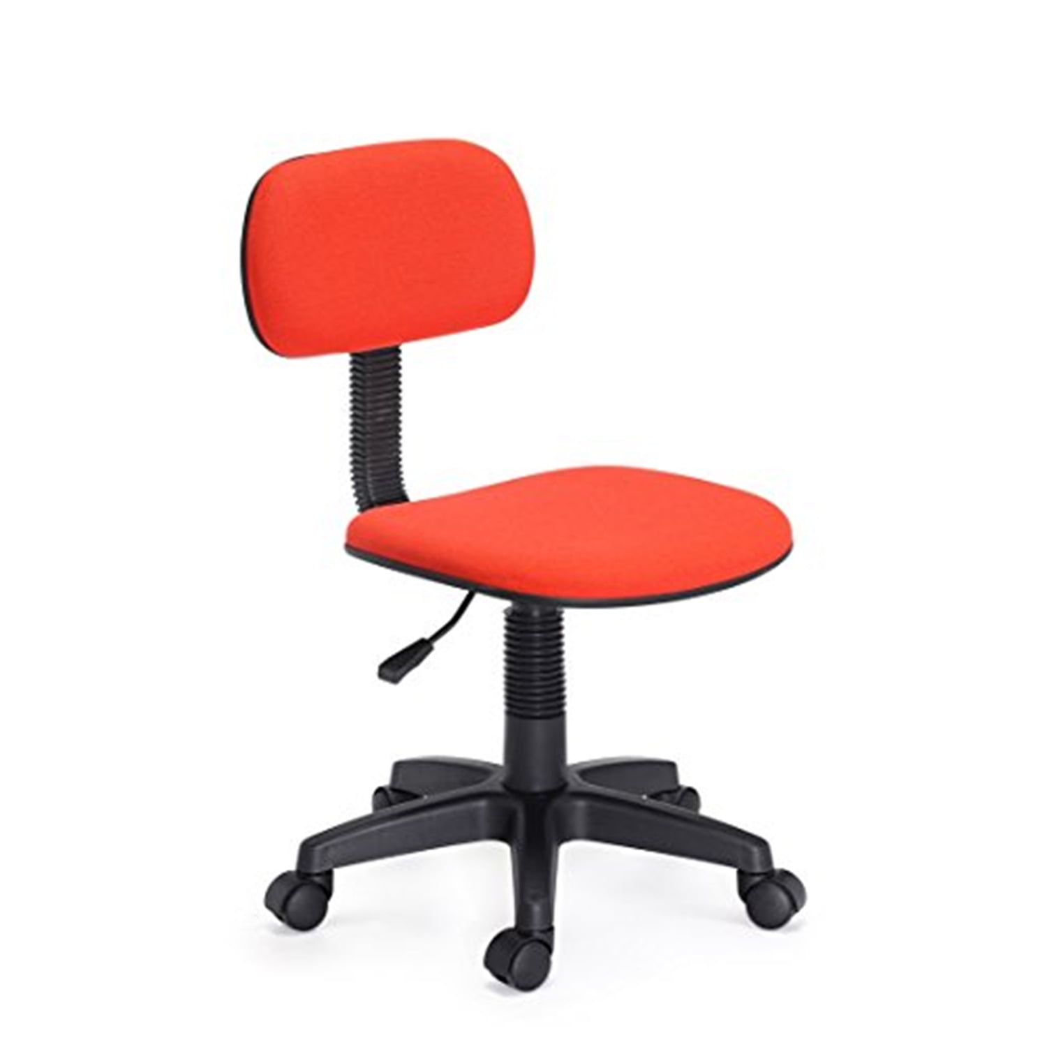 Hodedah Armless Adjustable Height Swivelling Kids Task Chair in Red ...