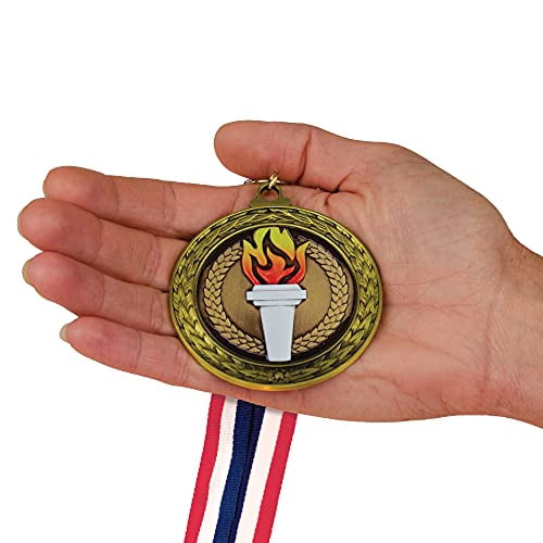 Hodges Badge Award Medals - Gold, Silver & Bronze GFL Victory Torch ...