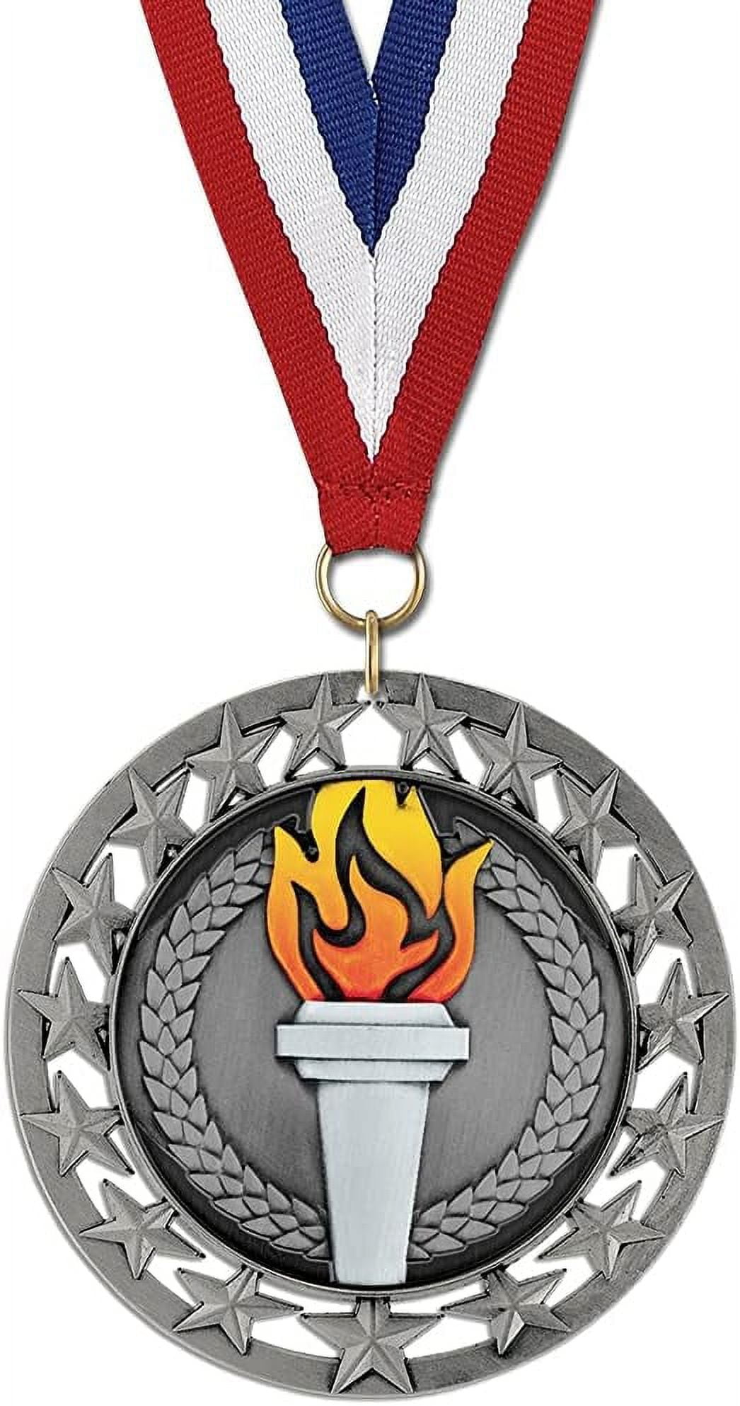 Hodges Badge Company Award Torch Medals - Gold, Silver, or Bronze ...