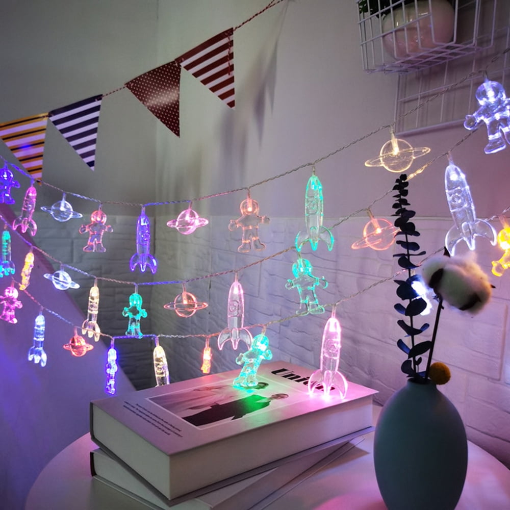 Hododo Kids Room Decoration Spaceman String Lights Children Christmas ...