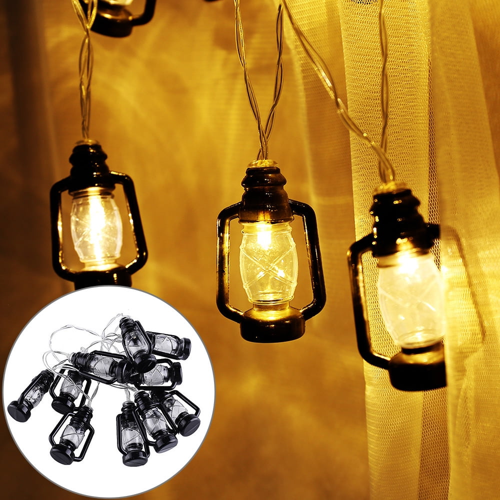 Hododo Star Moon Kerosene String Lights 10LED 1.5 Meters Fairy Bedroom ...