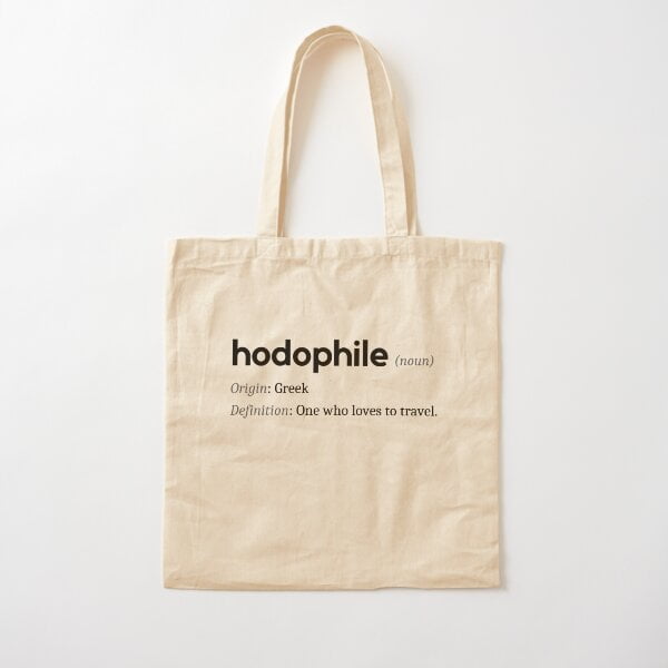 Hodophile Dictionary: One Who Loves To Travel Cotton Tote Bag Canvas Tote Bag, Family Gift For ...