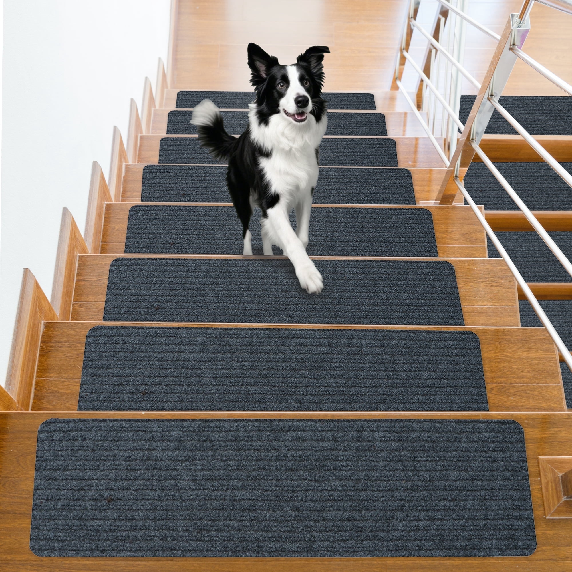 Hodvit Stair Treads 30"x8" (15 Pcs), Carpet Stair Treads for Wooden ...
