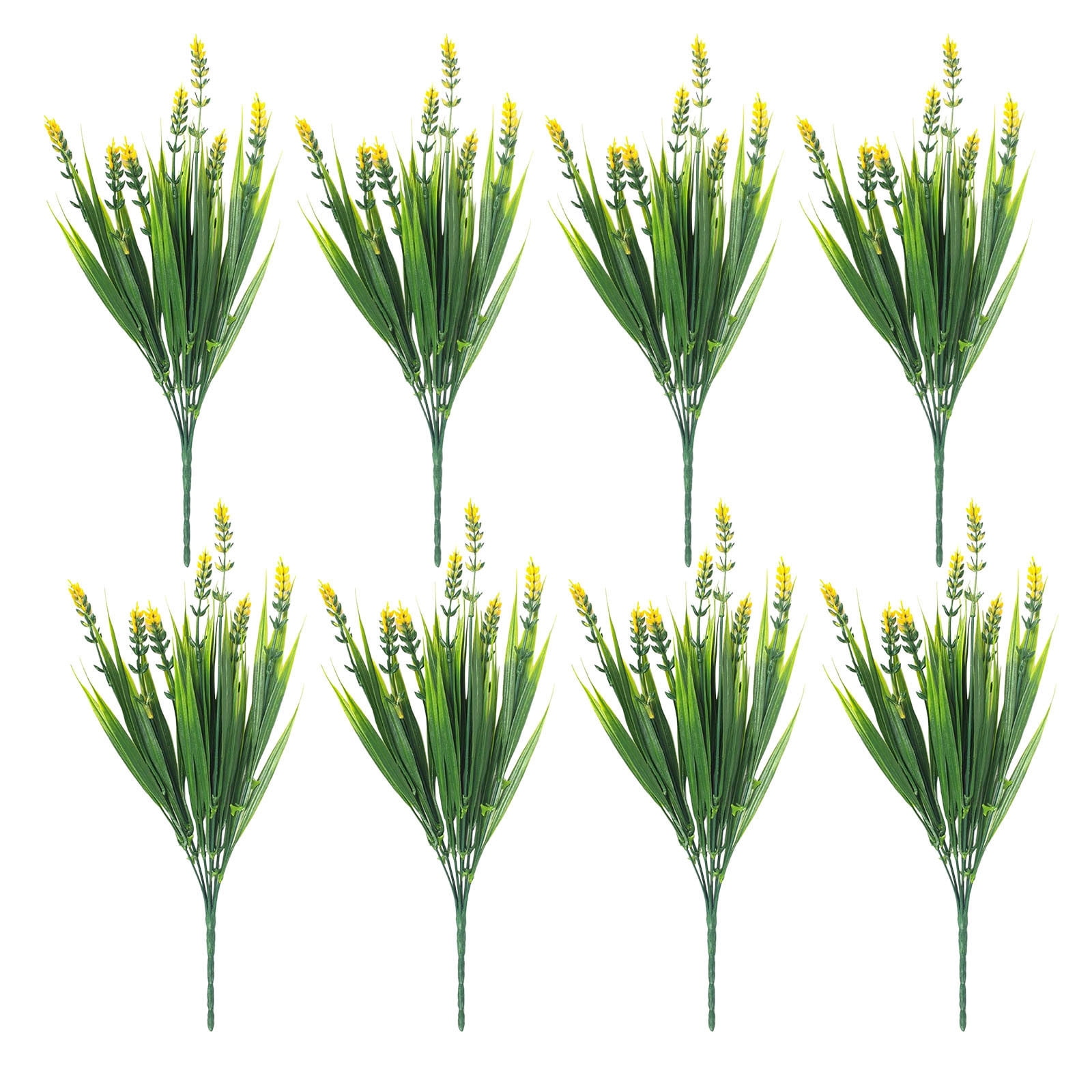 Hodwiequ 8Pc Artificial Peppermint Flowers With Realistic Green Plants ...