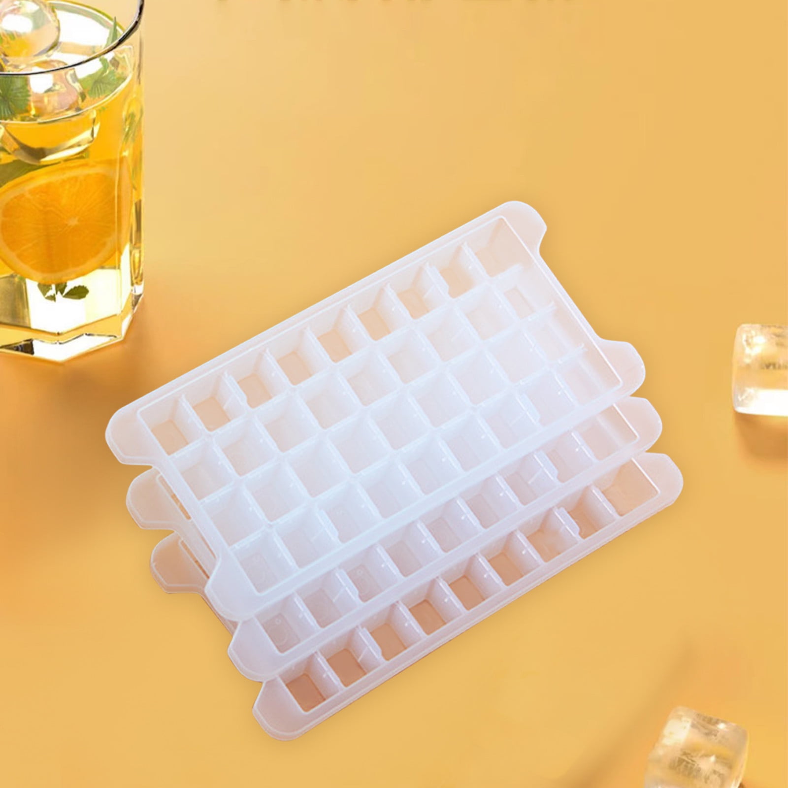 Hodwiequ Easy Release Ice Cube Tray With Lid And Bin, 2 Pack Ice Cube ...