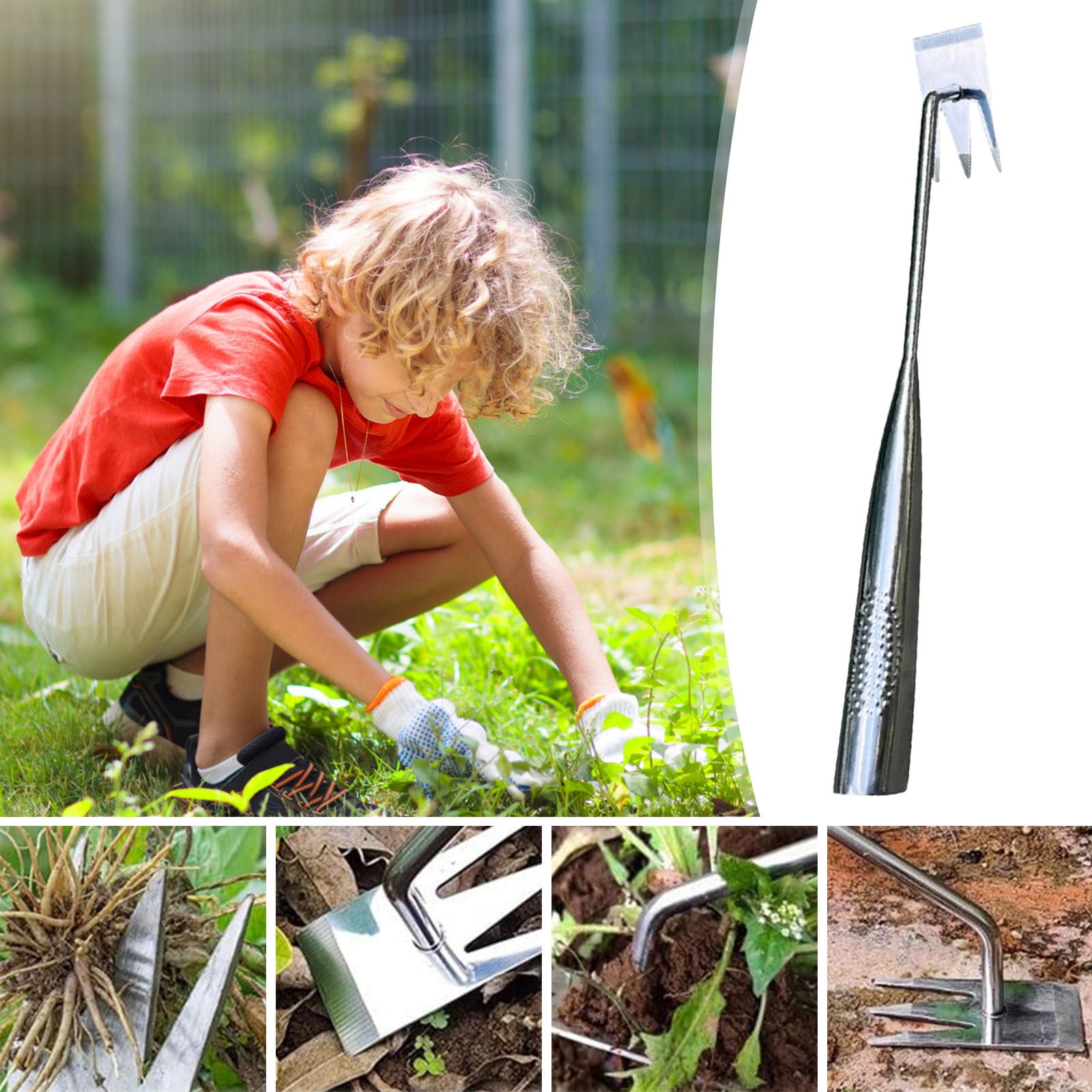 Hodwiequ Gardening Hand Weeds Cutter Weeding Garden Tools Uprooting ...