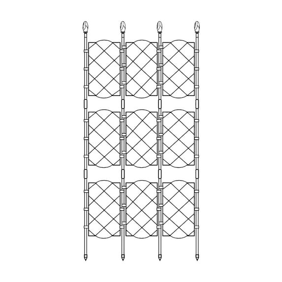 Hodwiequ Iron Frame Climbing Frame Climbing Potted Support Rattan ...