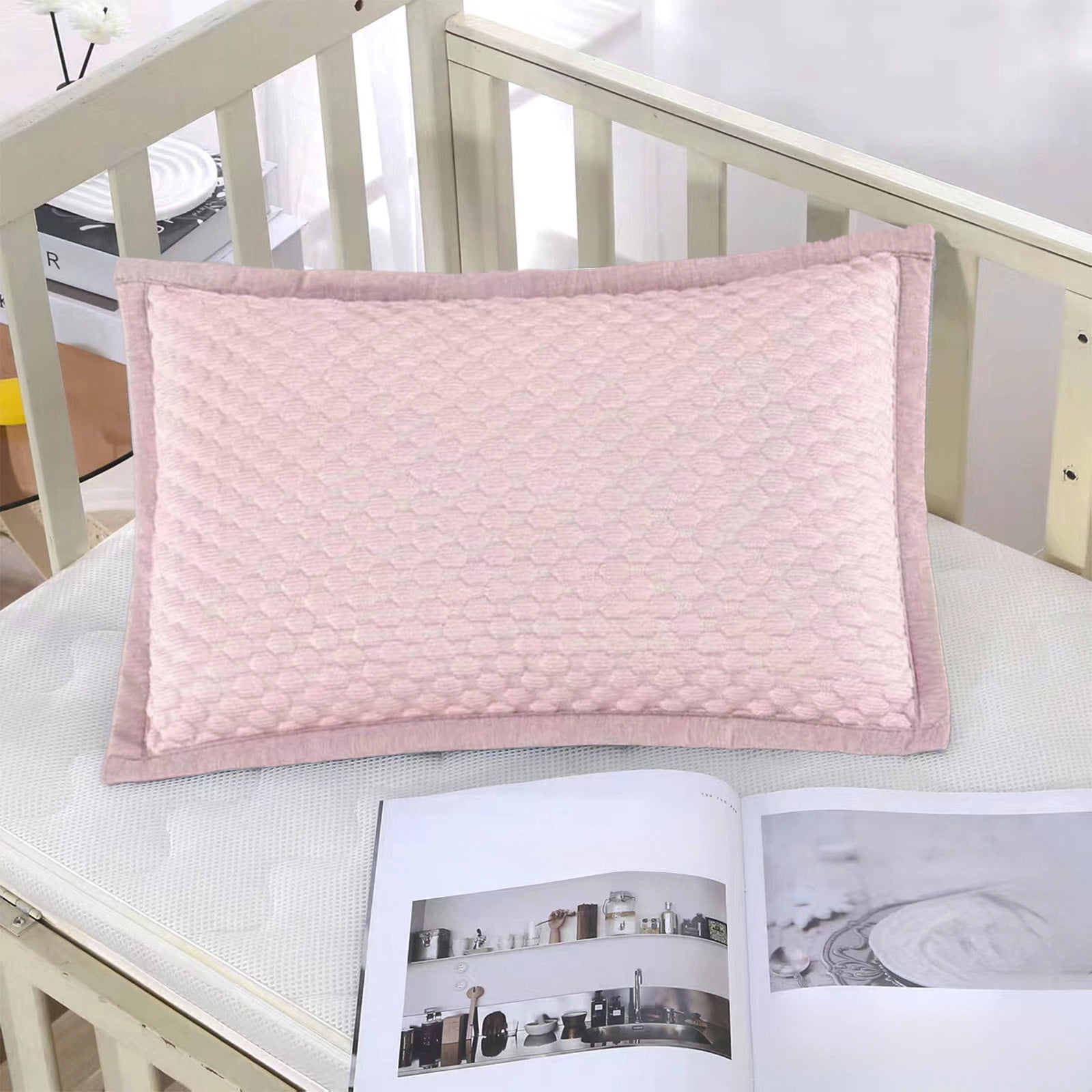 Hodwiequ Summer Pures Color Pillowcase Home Use Pillow Core Inner Liner ...