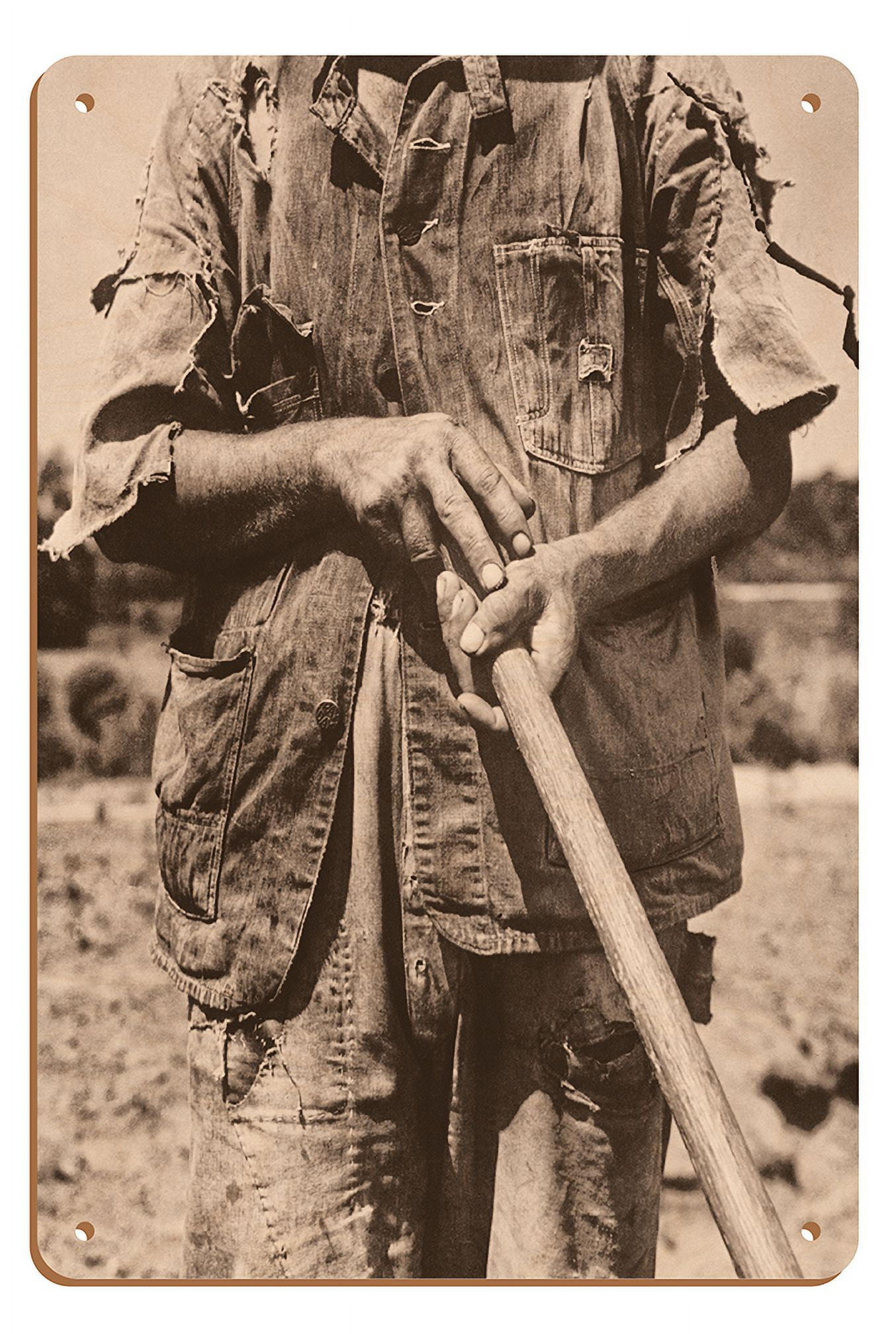 Hoe Culture near Anniston Alabama - Vintage B&W Historical Photograph ...