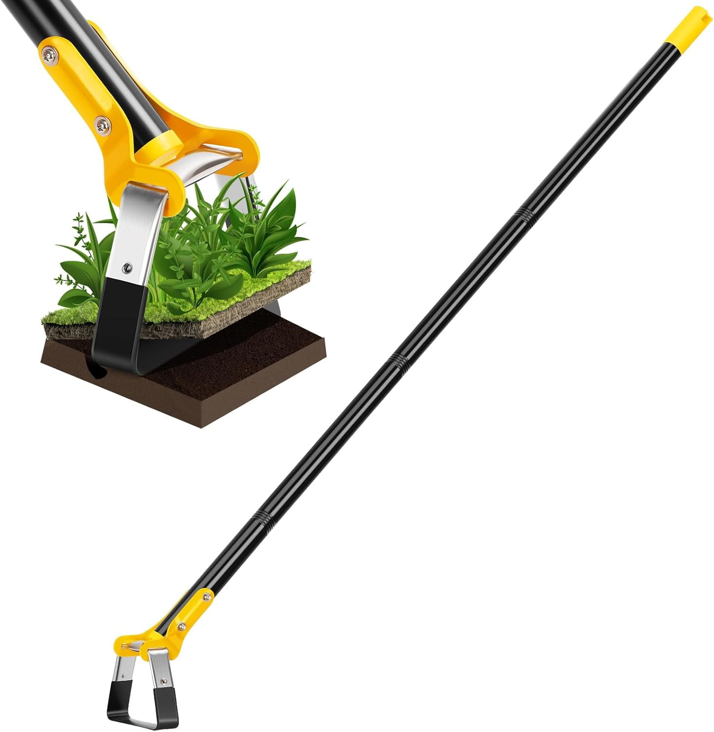 Hoe Garden Tool,Scuffle Garden Hoe for Weeding 30-60 Inch,Long Handle ...