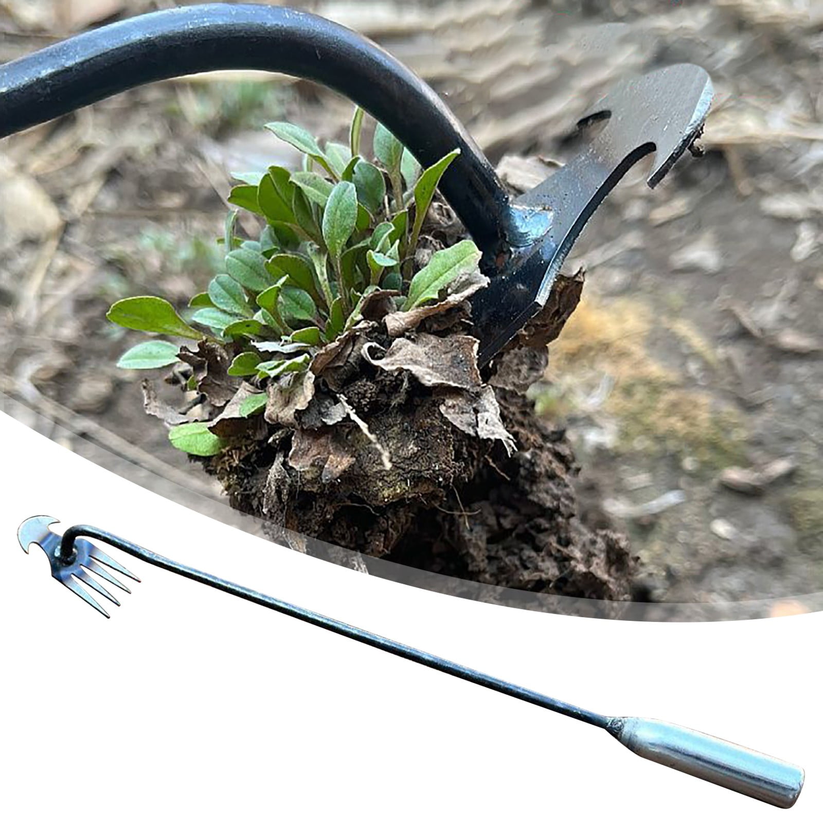 Hoe Weeding Artifact Rooting Weeding Tools Gardening Weeding Rake Steel ...