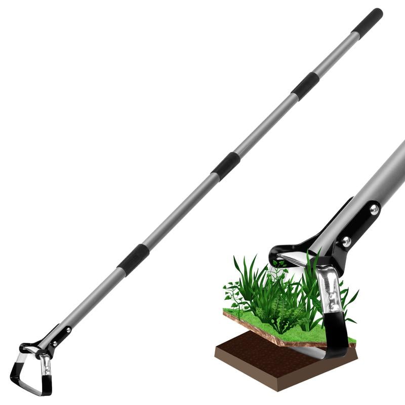 Hoe and 5-Tines Rake, Action Hoe for Weeding, Hula Hoe Cultivator for ...