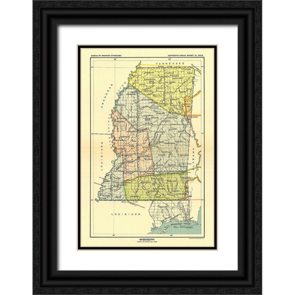 Hoen 11x14 Black Ornate Wood Framed with Double Matting Museum Art ...