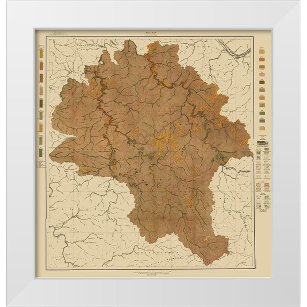 Hoen 12x12 White Modern Wood Framed Museum Art Print Titled - Boone ...