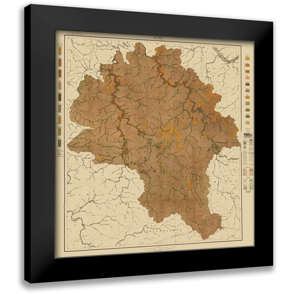 Hoen 15x16 Black Modern Framed Museum Art Print Titled - Boone West ...