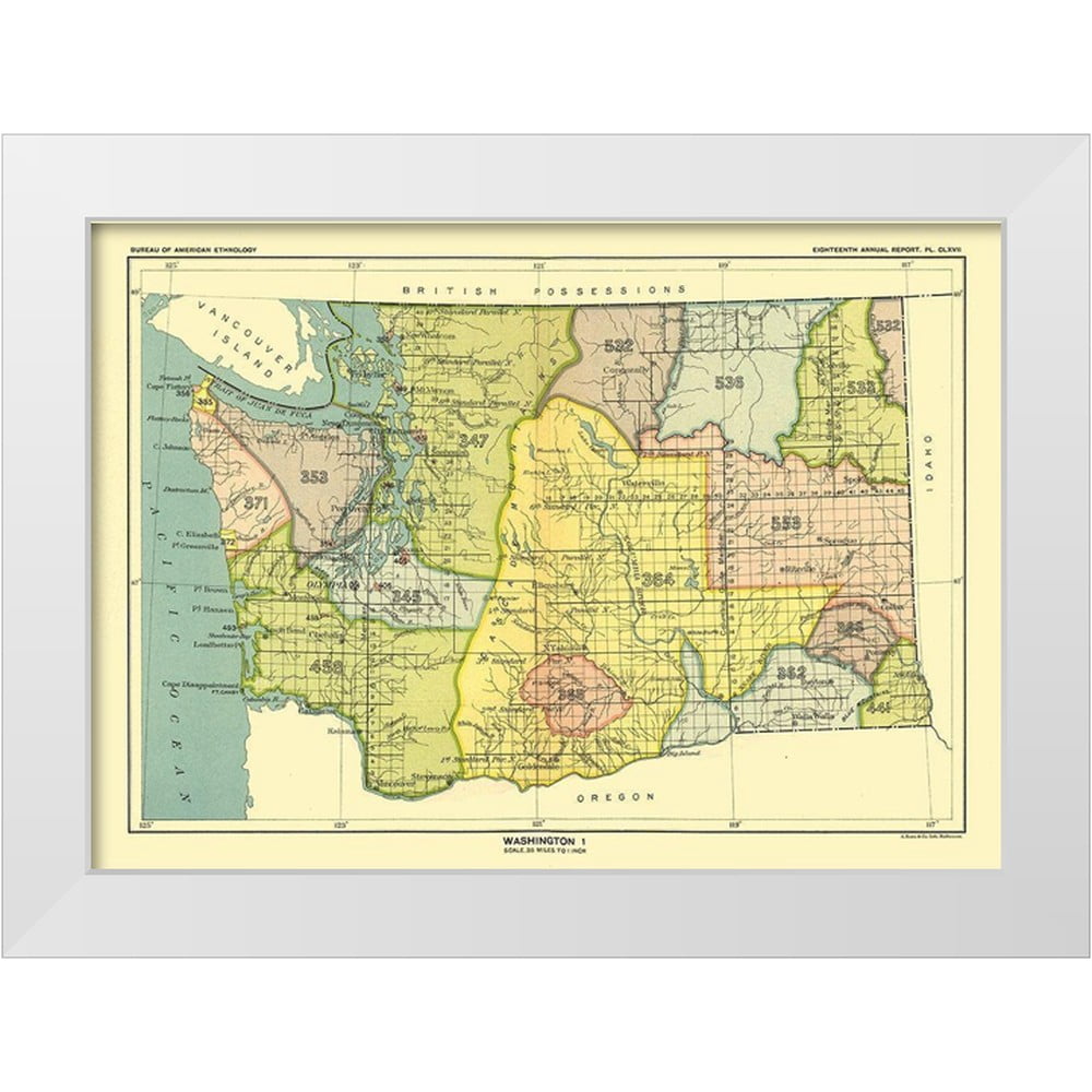 Hoen 18x14 White Modern Wood Framed Museum Art Print Titled ...