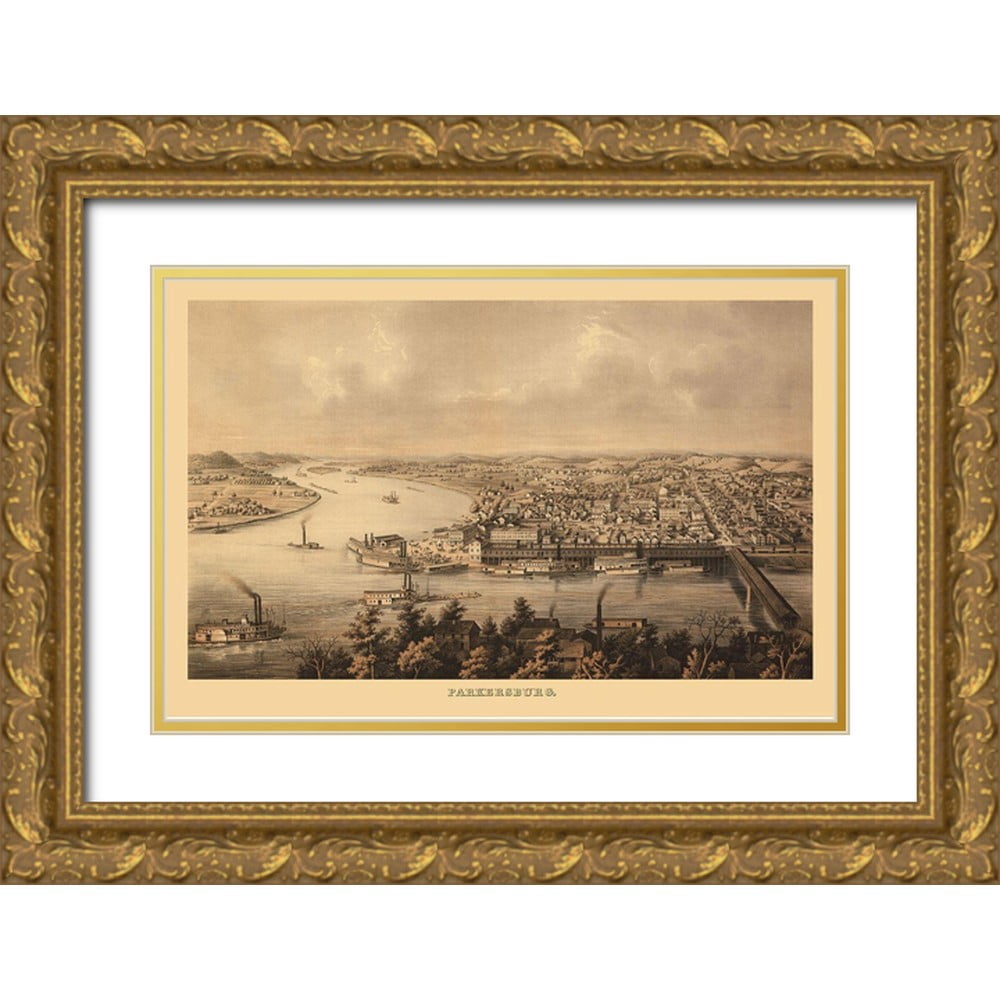 Hoen 24x17 Gold Ornate Wood Framed with Double Matting Museum Art Print ...