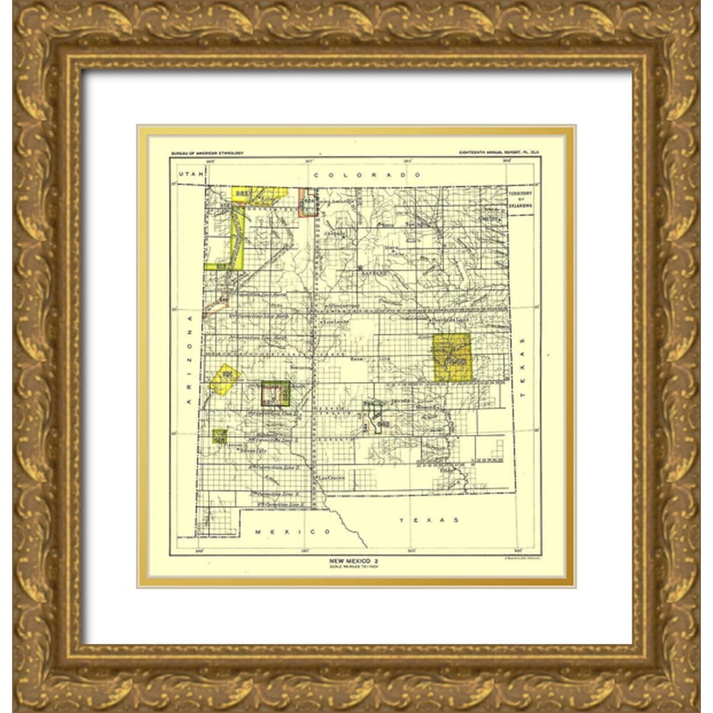 Hoen 26x27 Gold Ornate Wood Framed with Double Matting Museum Art Print ...