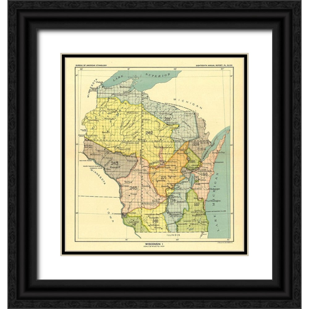 Hoen 26x28 Black Ornate Wood Framed with Double Matting Museum Art ...