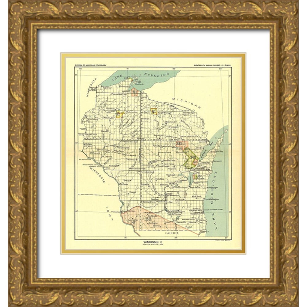 Hoen 26x28 Gold Ornate Wood Framed with Double Matting Museum Art Print ...