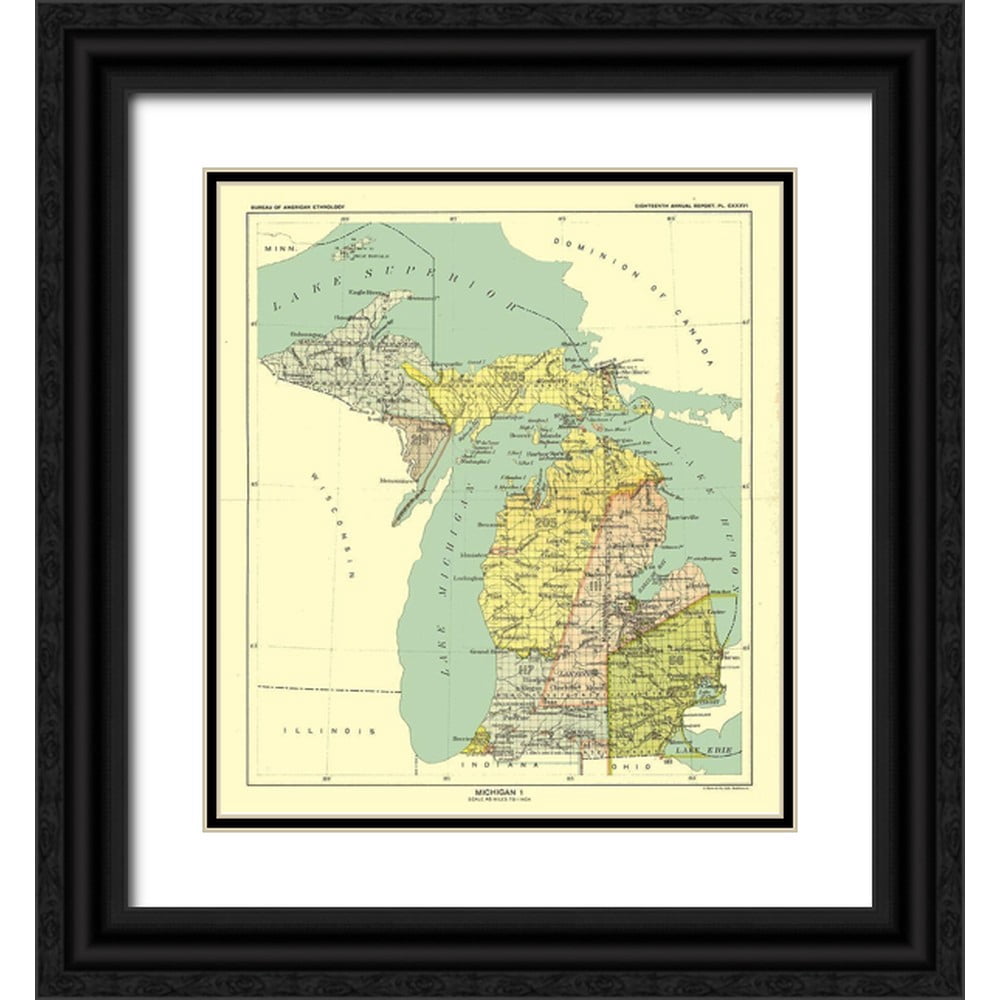 Hoen 26x29 Black Ornate Wood Framed with Double Matting Museum Art ...