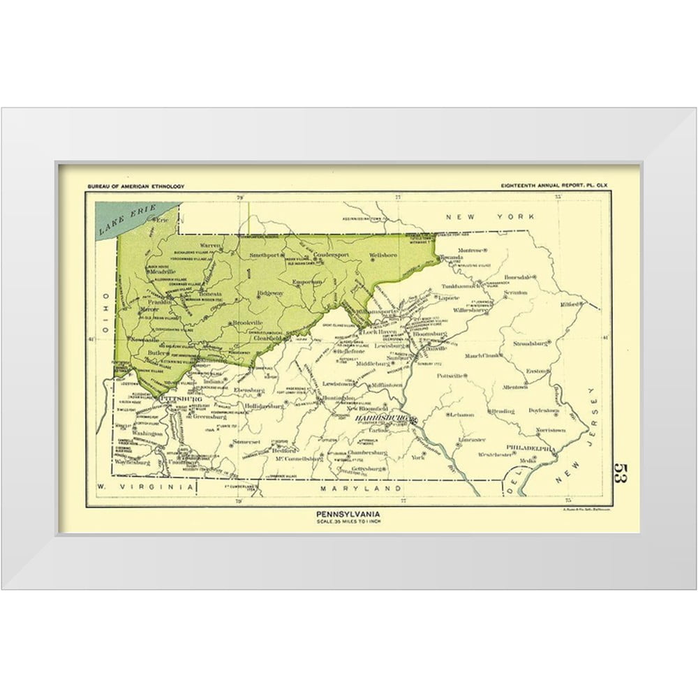 Hoen 32x22 White Modern Wood Framed Museum Art Print Titled ...