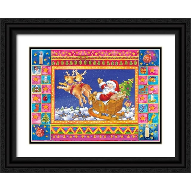 Hoenderkamp, Patrick 14x11 Black Ornate Wood Framed with Double Matting ...