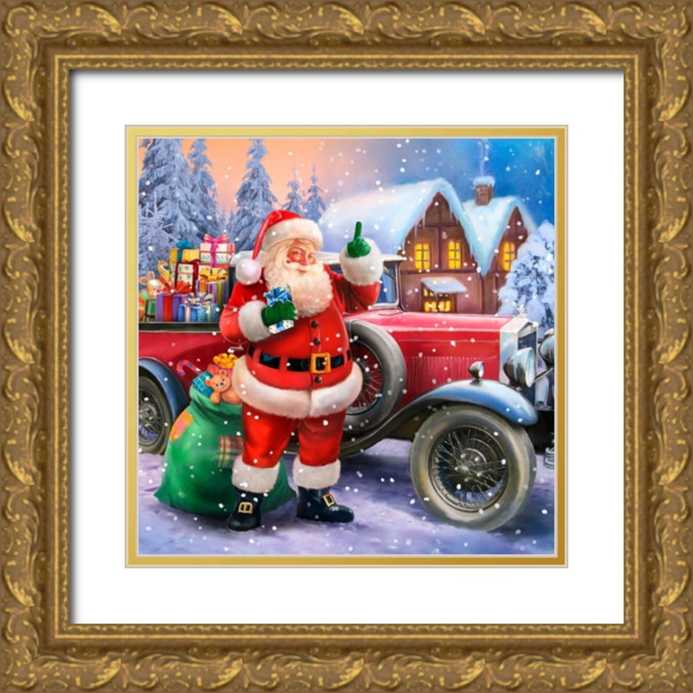 Hoenderkamp, Patrick 15x15 Gold Ornate Wood Framed with Double Matting ...