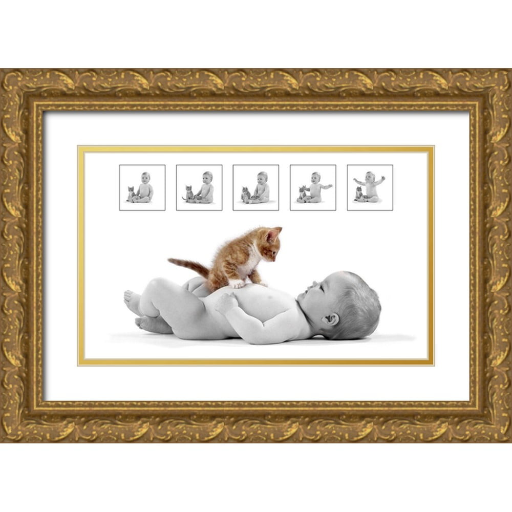 Hoenderkamp, Patrick 18x12 Gold Ornate Wood Framed with Double Matting ...