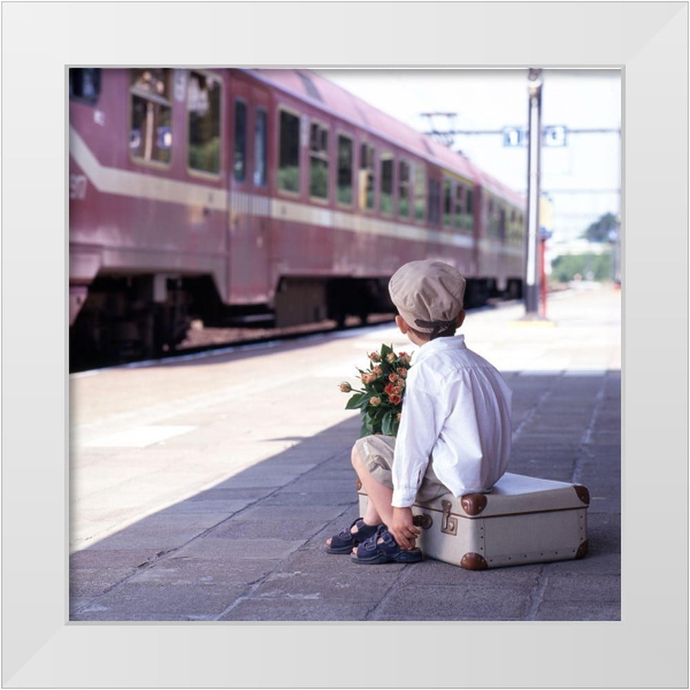 Hoenderkamp, Patrick 26x26 White Modern Wood Framed Museum Art Print ...