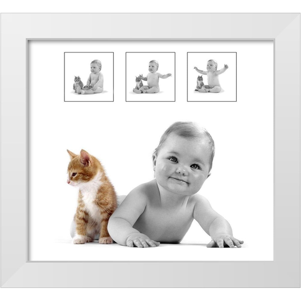 Hoenderkamp, Patrick 28x26 White Modern Wood Framed Museum Art Print ...