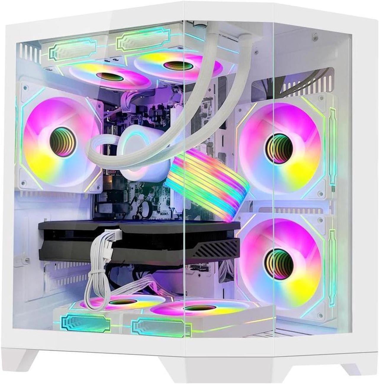 Hoengager Ocean of Stars Gaming PC -AMD Ryzen 5 7600X 4.7 GHz, RX 7800 ...